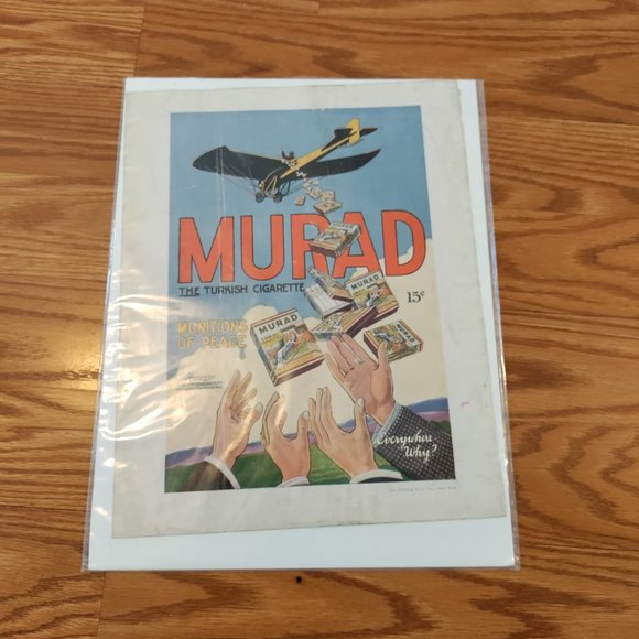 Murad | Other | Murad Turkish Cigarette Munitions Of Peace Wartime ...